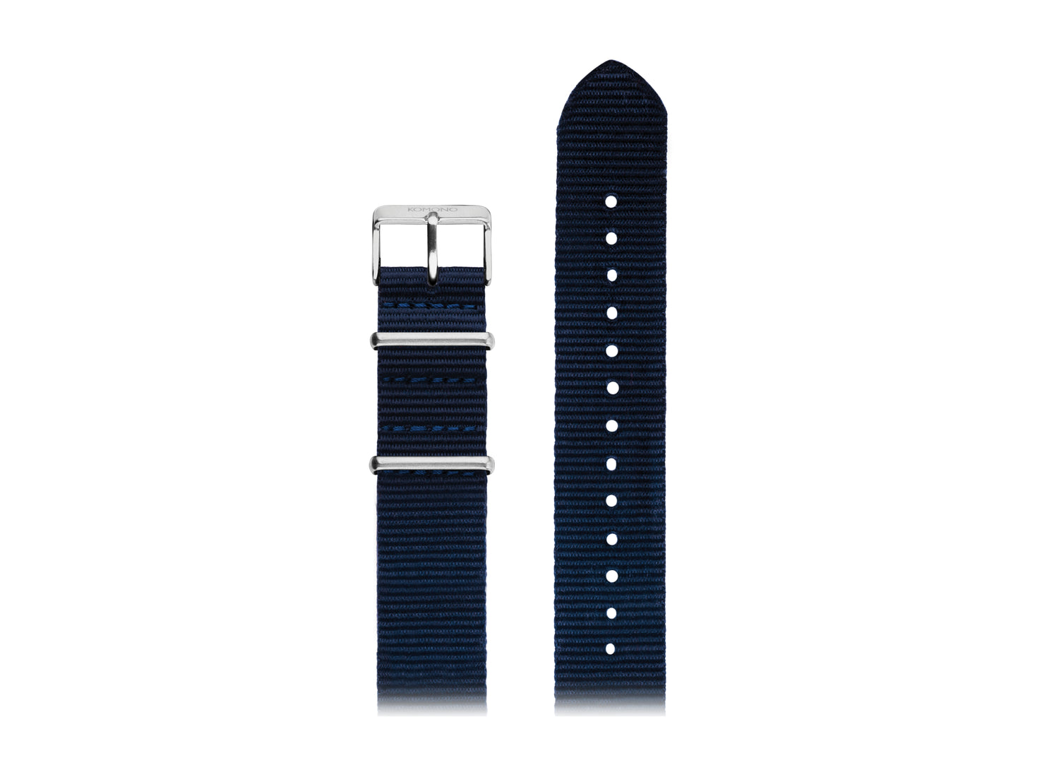 Strap 20 - Nato - Blue Silver – KOMONO