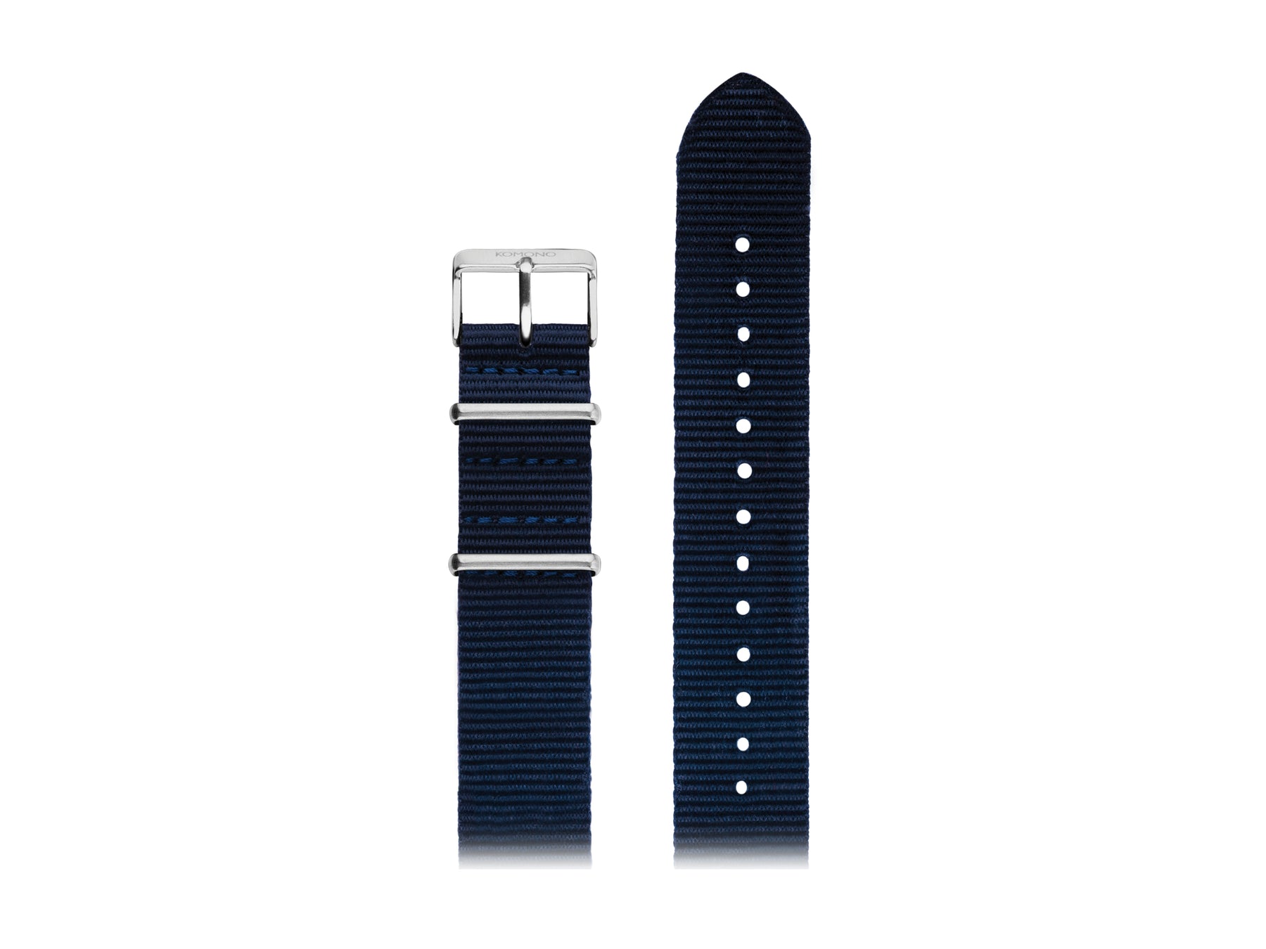Strap 20 - Nato - Blue Silver – KOMONO